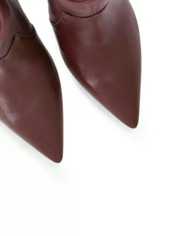 STUART WEITZMAN Power Leather Ankle Boots - Red