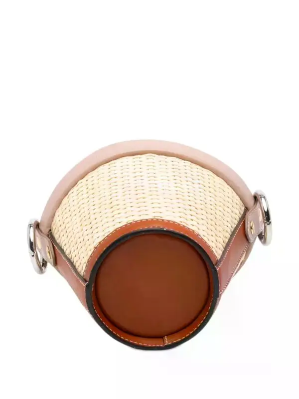 MAISON MARGIELA 2022 Fire Woven Raffia Bucket Bag