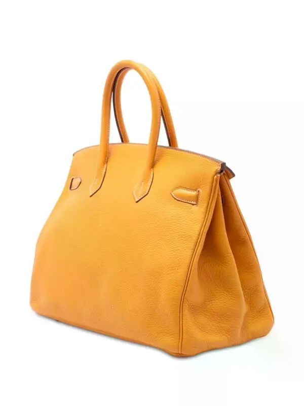Hermès 2012 Epsom Candy Birkin Retourne 35 Handbag - Yellow