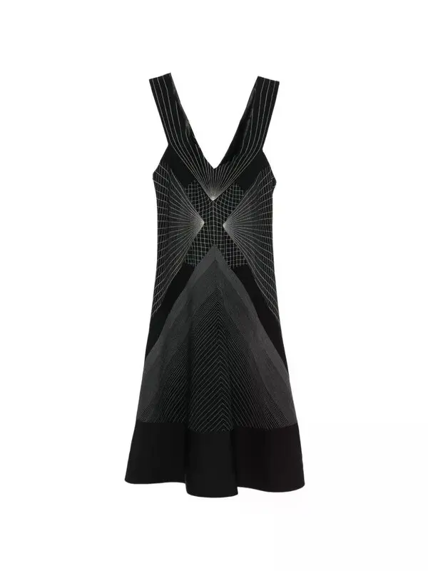 JEAN PAUL GAULTIER 2000s Geometric-print Sleeveless Dress