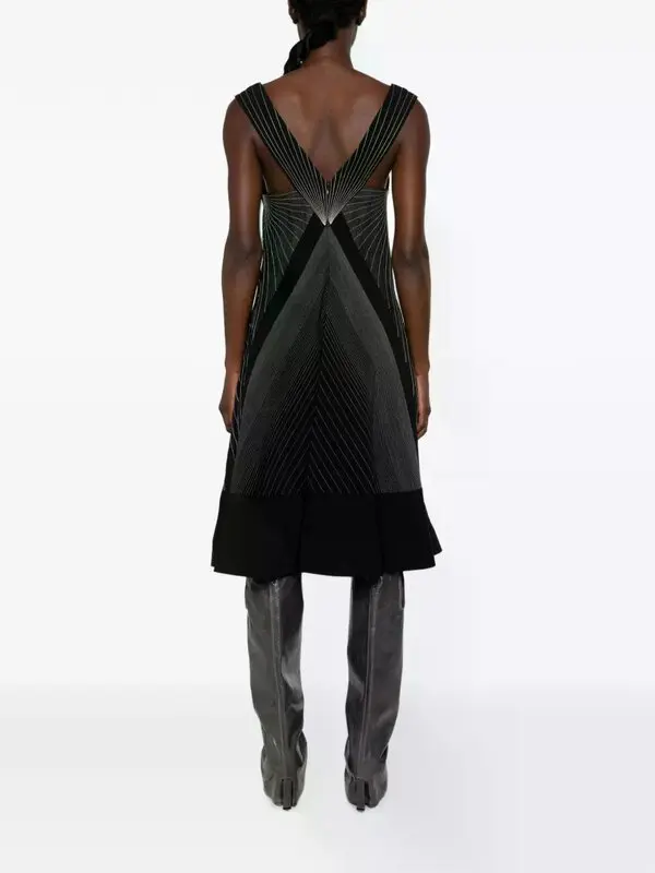 JEAN PAUL GAULTIER 2000s Geometric-print Sleeveless Dress