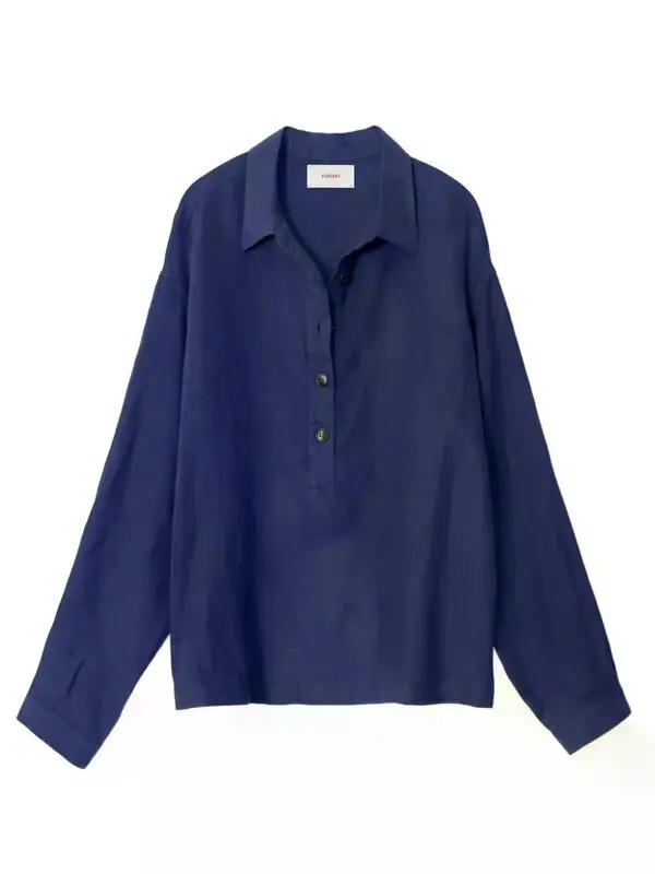 Xirena Booker Button-cuff Blouse - Blue