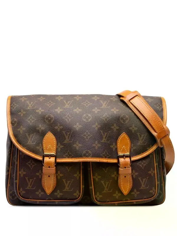 LOUIS VUITTON 1980-1990 Monogram Sac Gibeciere Mm Business Bag - Brown