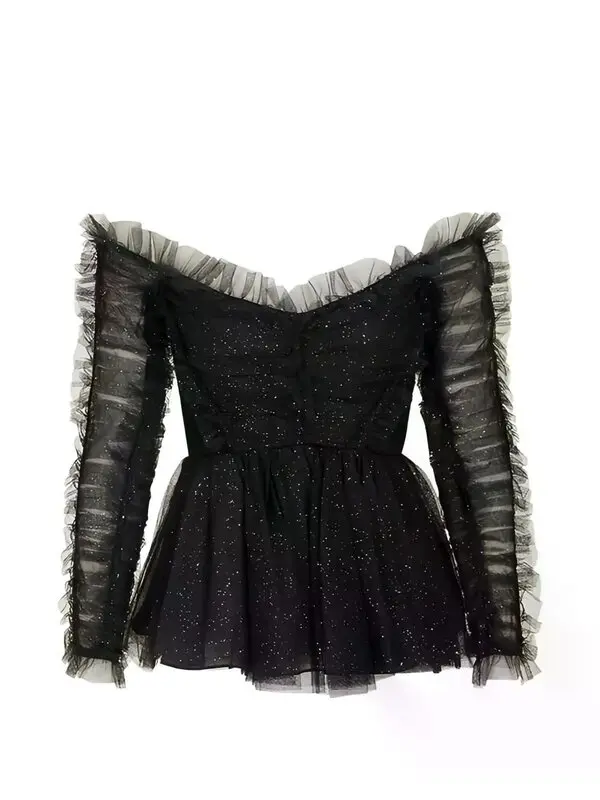 Zimmermann Prima Ruffled Off-shoulder Top