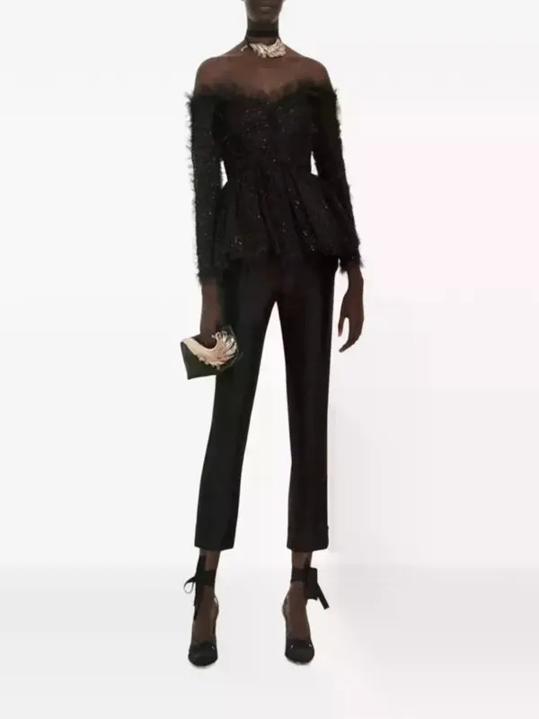 Zimmermann Prima Ruffled Off-shoulder Top