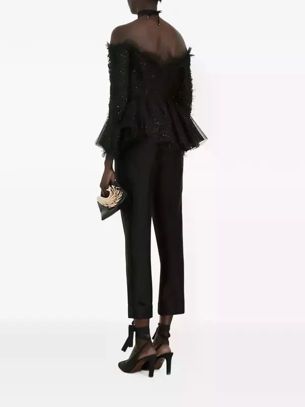 Zimmermann Prima Ruffled Off-shoulder Top