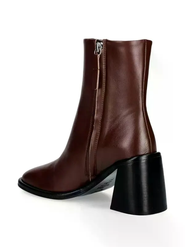 SOULIERS MARTINEZ Teruel Block-heel Ankle Boots - Brown