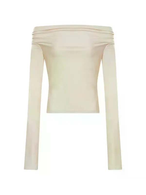 Andamane Off-shoulder Ruched-detail Top