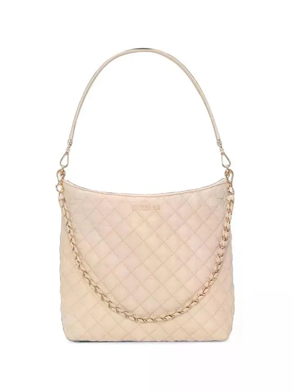 Mz Wallace Buff Quilted Shoulder Bag - Neutrals