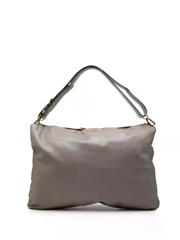 Miu Miu 2010-2026 Soft Calf Cloud Hobo Travel Bag