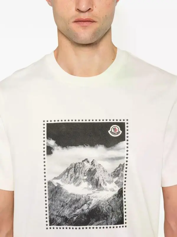 Moncler Mountain-print T-shirt
