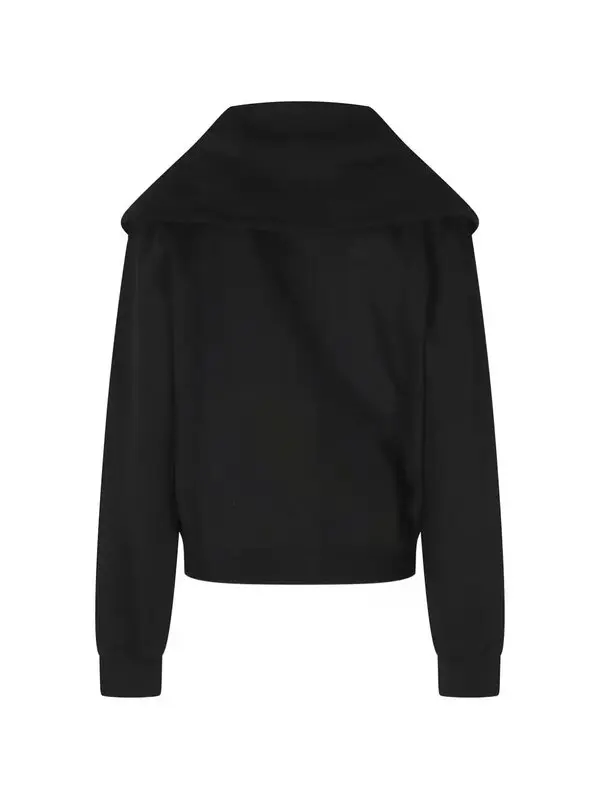 7 For All Mankind Oversized-collar Zip-up Hoodie