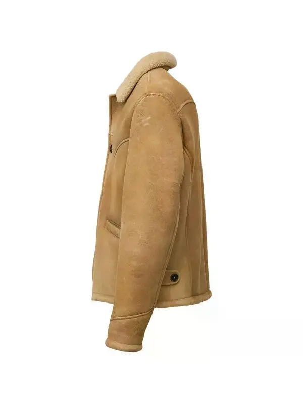 STEWART Shearling-collar Western Jacket