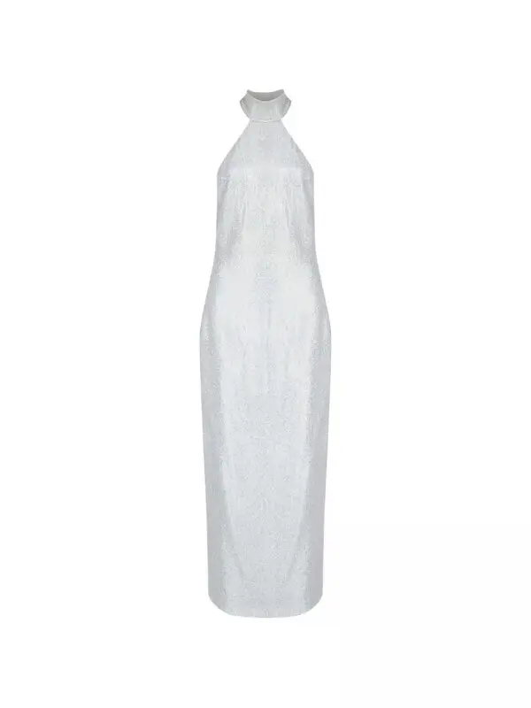 Zeynep Arçay Sequin-embellished Halterneck Maxi Dress