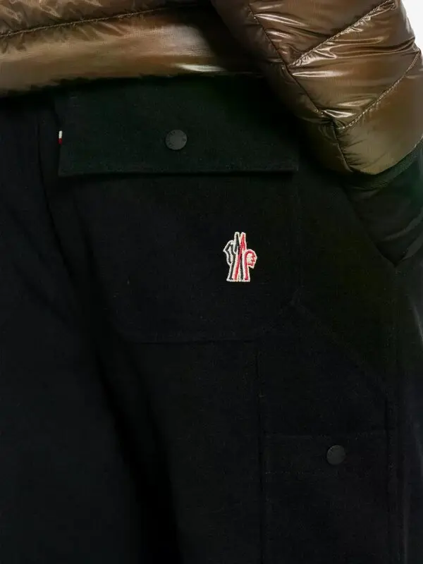 Moncler Logo-patch Straight-leg Trousers