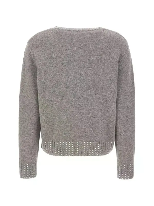 KAOS Rhinestone-embellished Wool Cardigan