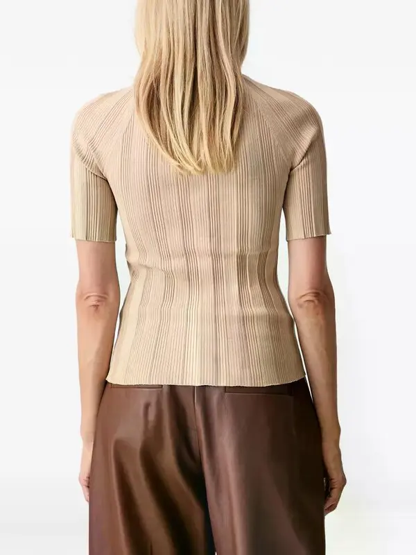 Sportmax Button-detail Ribbed T-shirt