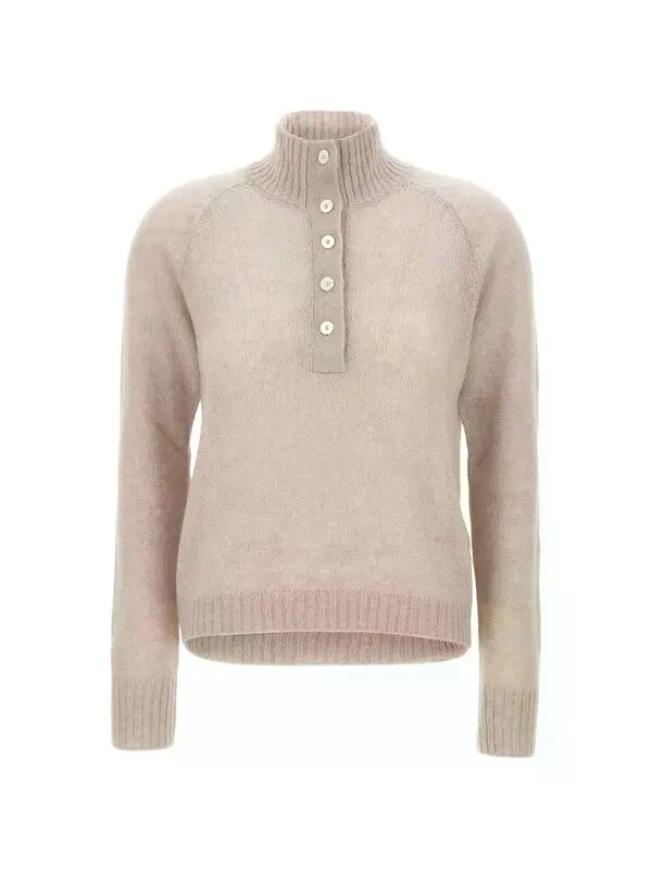 GRAN SASSO Half-button High-neck Sweater