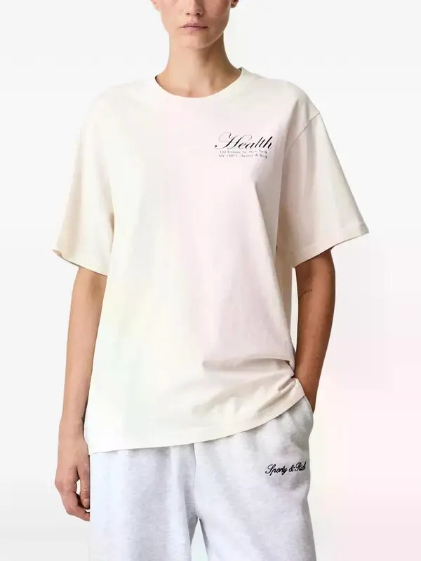Sporty & Rich Ny Logo-print T-shirt - White