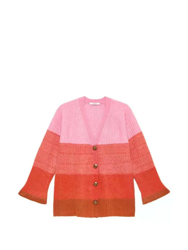 Malìparmi Winter Sunset Striped Cardigan - Pink