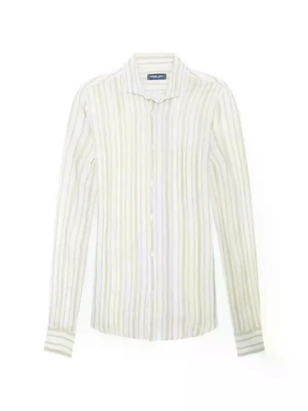 Frescobol Carioca Striped Linen Shirt