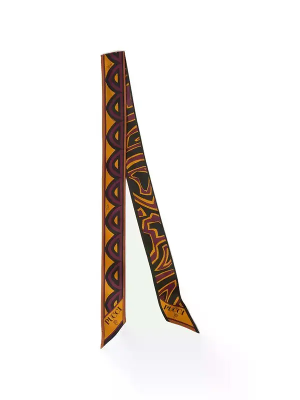 Emilio Pucci Mixed-print Silk Bandeau
