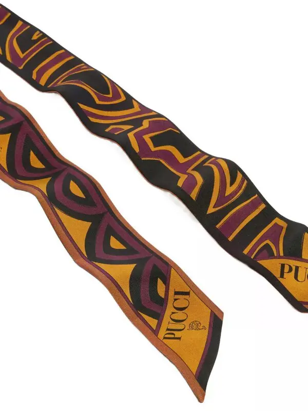 Emilio Pucci Mixed-print Silk Bandeau