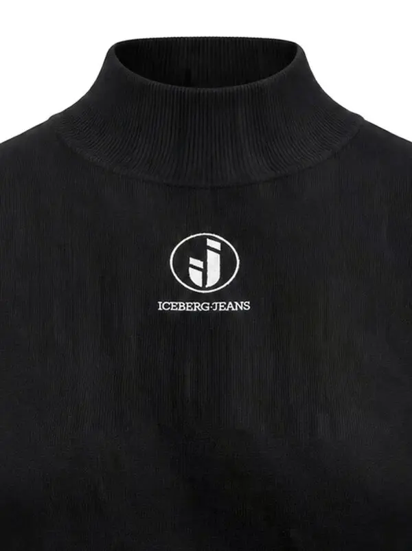 Iceberg Logo-print Turtleneck Sweater
