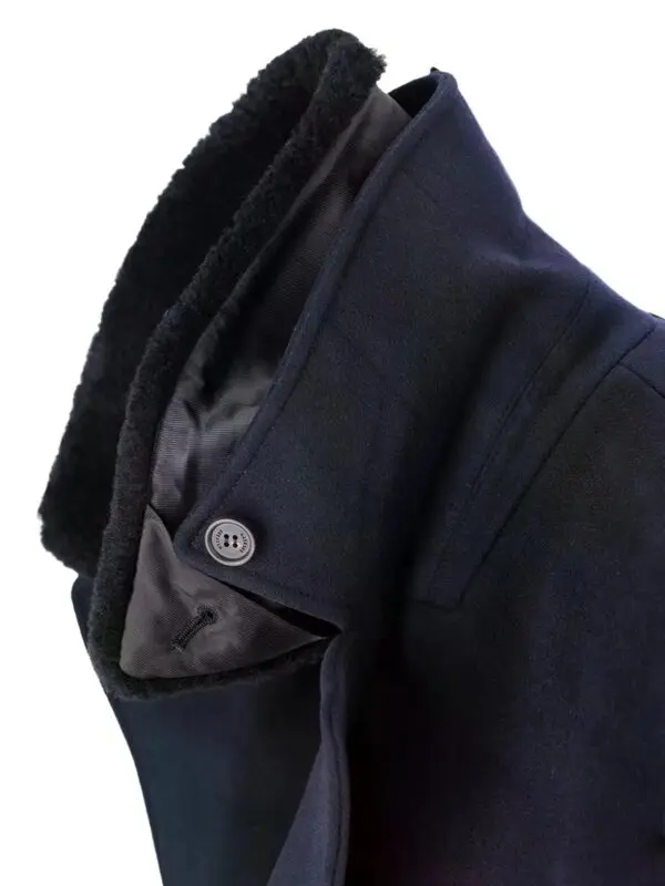 Mackage Double-breasted Shearling-collar Coat