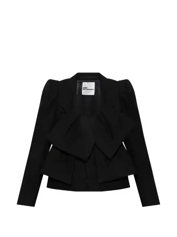 Noir Kei Ninomiya Bow-embellished Wool Blazer