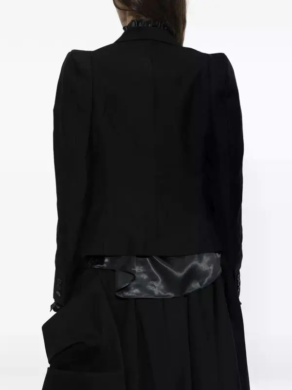 Noir Kei Ninomiya Bow-embellished Wool Blazer