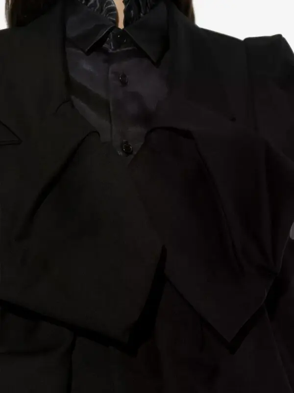 Noir Kei Ninomiya Bow-embellished Wool Blazer