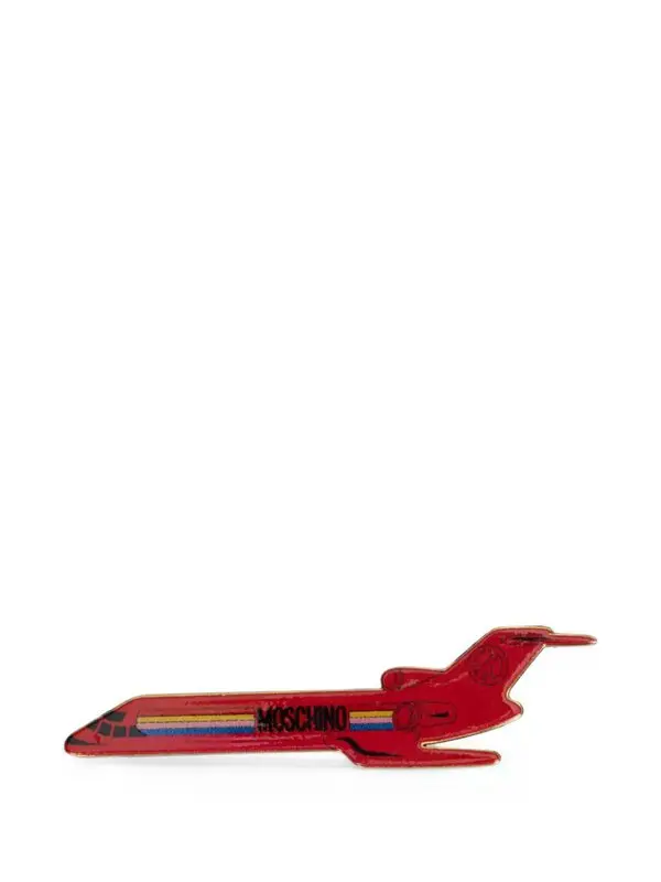 Moschino Airplane-motif Brooch