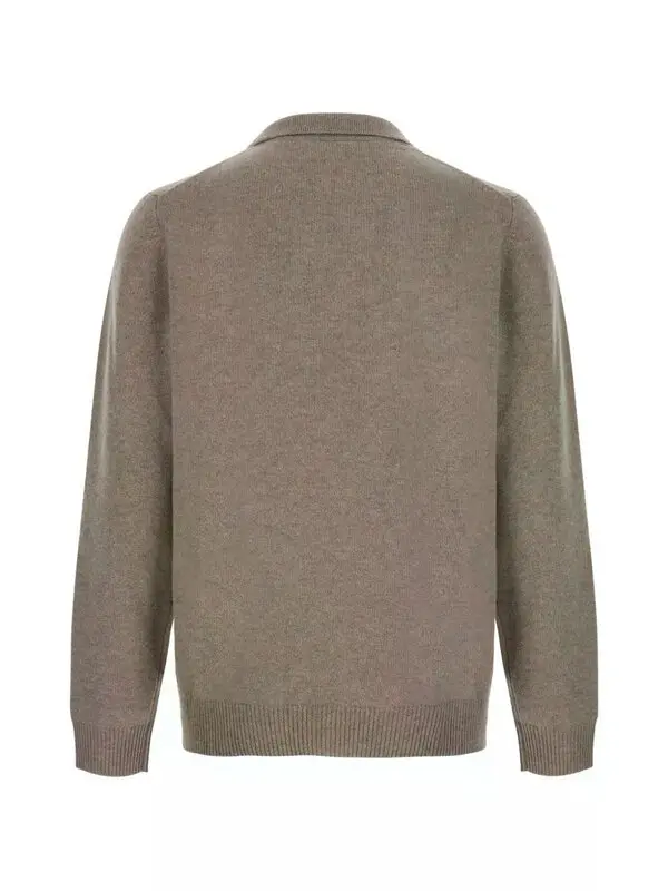 Soft Goat Cashmere Polo Sweater