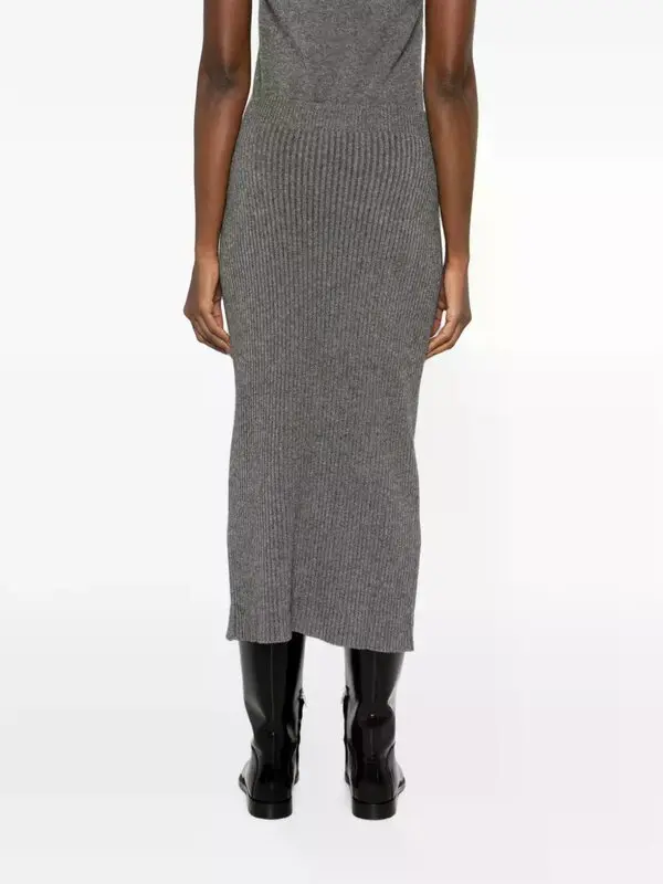 AROVESCIO Ribbed-knit Skirt