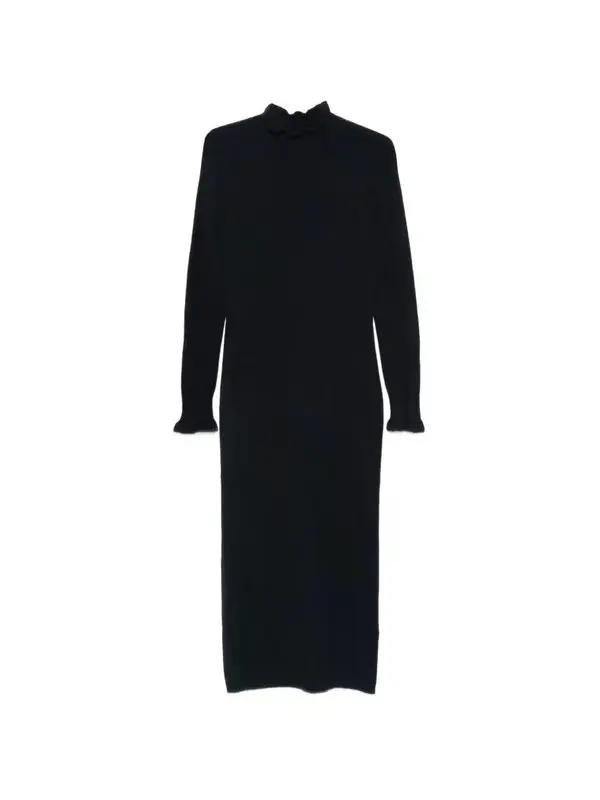 AROVESCIO Ribbed High-neck Dress