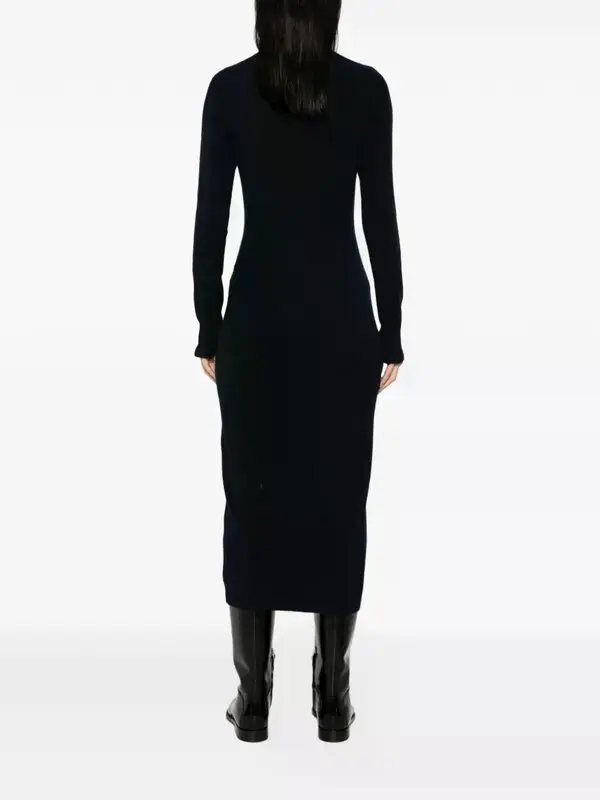 AROVESCIO Ribbed High-neck Dress