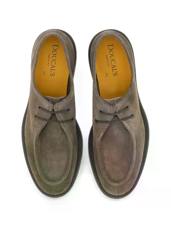 DOUCAL'S Janus Suede Lace-up Oxford Shoes