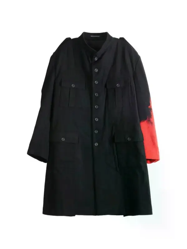 Yohji Yamamoto Button-up Epaulette Coat