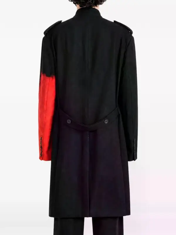 Yohji Yamamoto Button-up Epaulette Coat