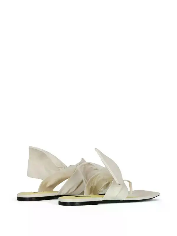 Givenchy Boudoir Thongs In Nappa Leather With Bow