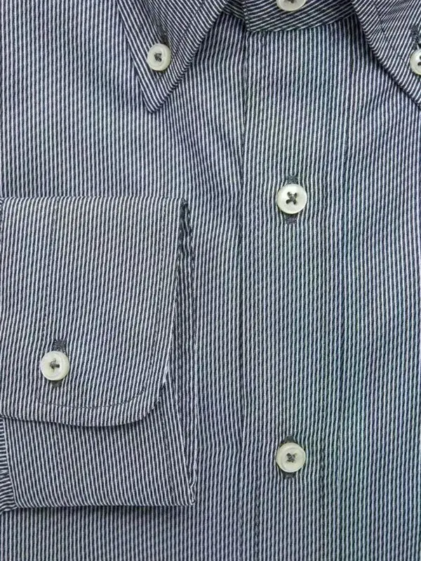ROBERT FRIEDMAN Striped Button-down Collar Shirt