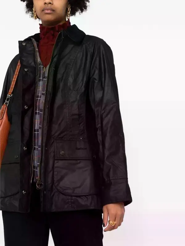 Barbour Corduroy-collar Hooded Coat