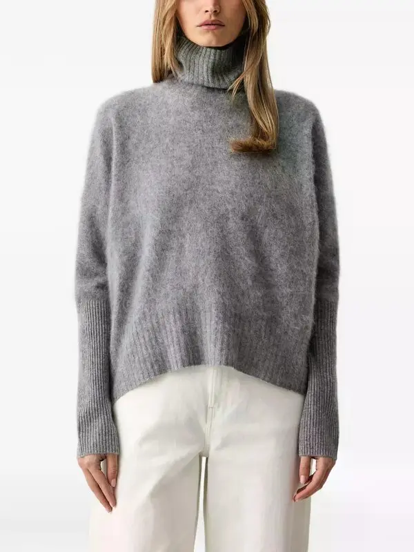 VICOLO Roll-neck Sweater - Grey