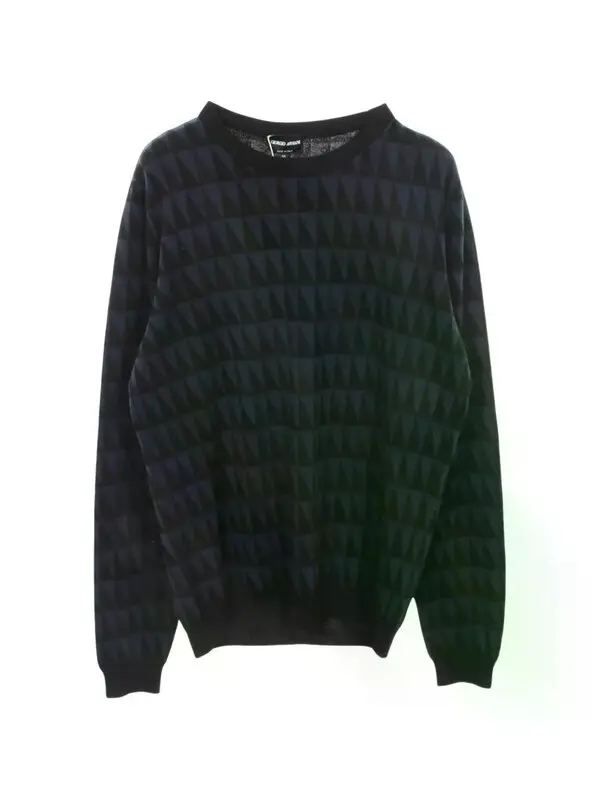 Giorgio Armani 2020s Geometric-pattern Sweater