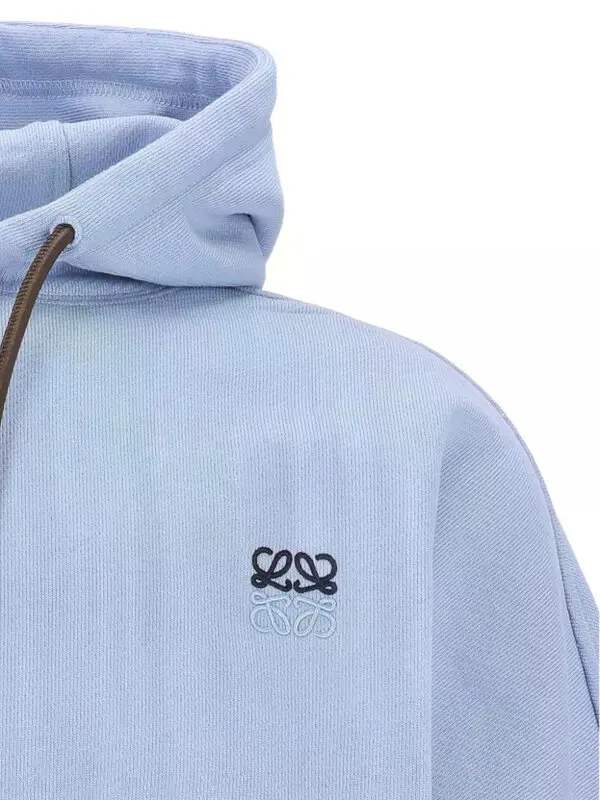 Loewe Hoodie In Cotton - Blue