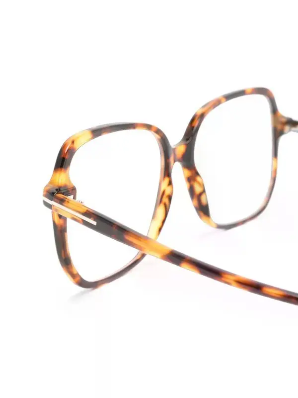 TOM FORD Tortoiseshell-effect Square-frame Glasses