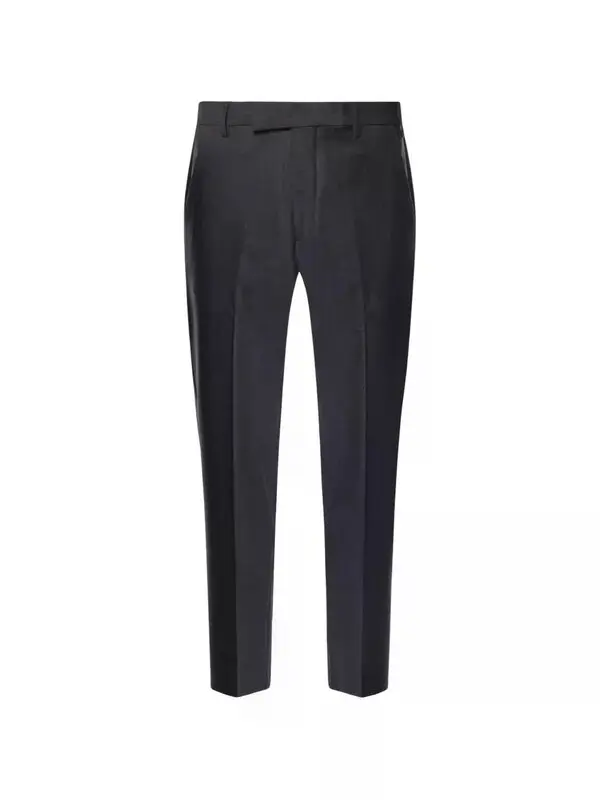 MICHAEL COAL Pressed-crease Flap-pocket Trousers