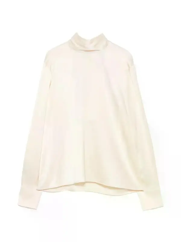 Maje Bow-detail High-neck Top