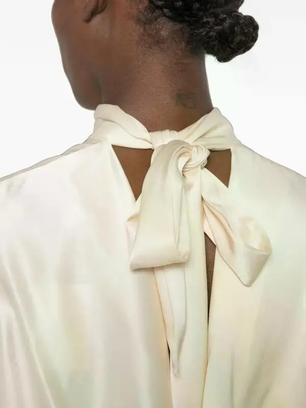 Maje Bow-detail High-neck Top
